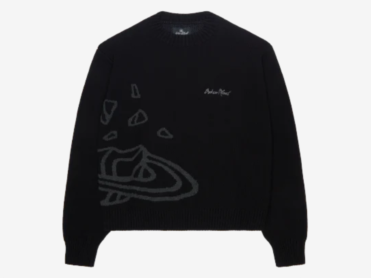 Broken Planet Knit Sweater Midnight Black – Hyped Economy