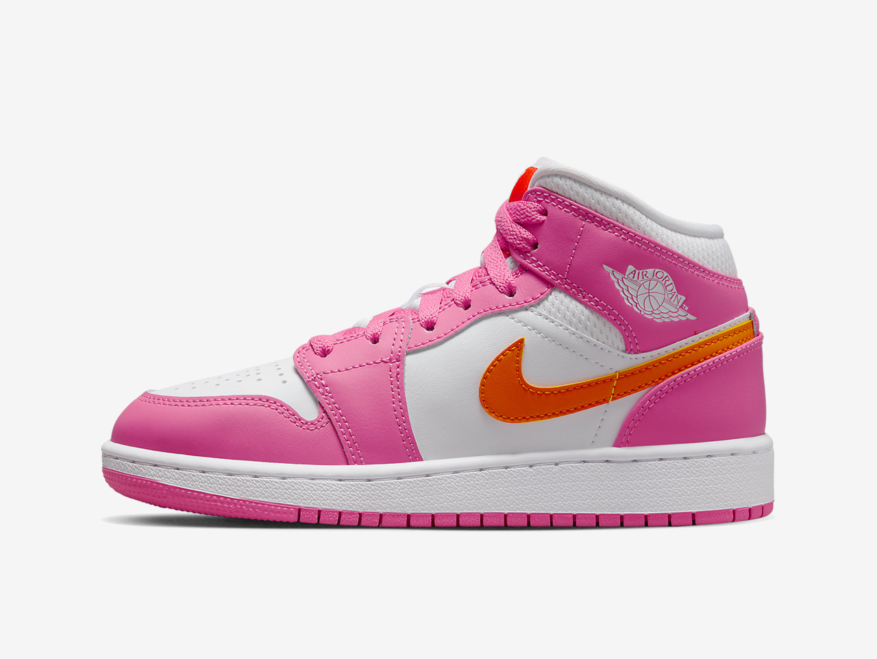 Air Jordan 1 Mid Pinksicle Safety Orange (GS) – Hyped Economy